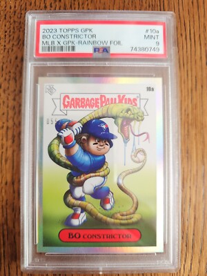 PSA POP 1 2023 Topps GPK MLB X Bo Constrictor Rainbow Foil /250 Bo ...