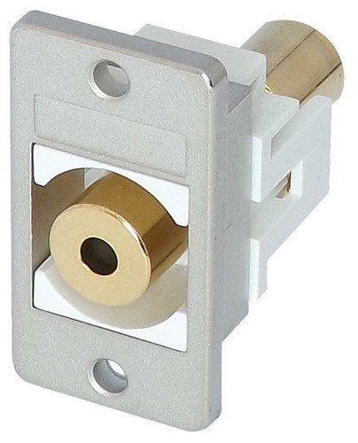 3.5MM KEYSTONE COUPLER + PLATE, WHITE, WALL PLATES AND FLOOR BOXES FOR ...