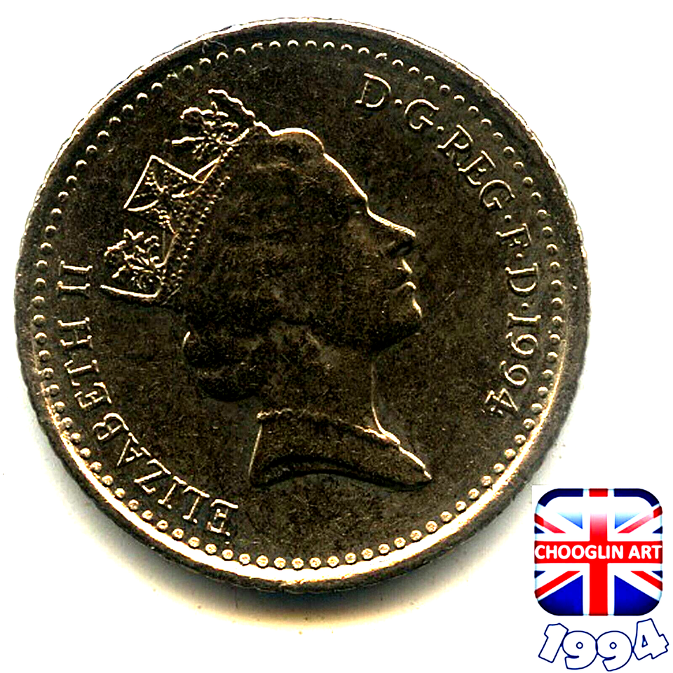 A BRITISH 1994 ELIZABETH II FIVE PENCE 5p coin, 32 Years Old! | eBay