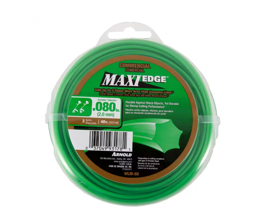 0.080 in Universal 6 Point Star Trimmer Line w Line Cutting Tool 40/280 ...