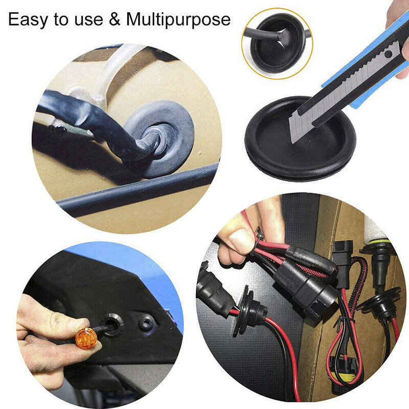 200pcs Rubber Grommet Assortment Sheet Metal Auto Body Electrical Wire ...