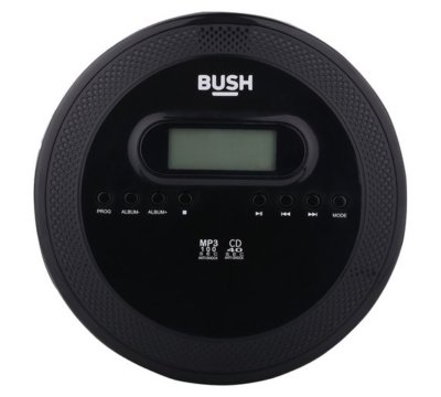CD Player with MP3 Playback Bush Portable Jog Proof PCD-320B - Black ...
