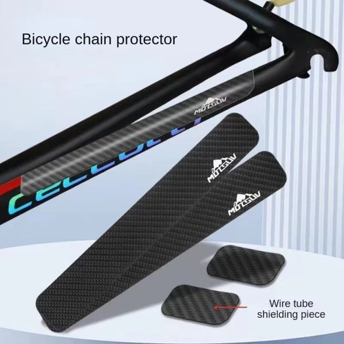 Thickened Bicycle Chain Protection Sticker Carbon Fiber Protective Film ...
