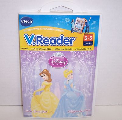 NEW! VTech V.Reader Cartridge : Disney Princess "Belle's Special Treat ...