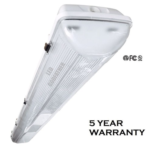 2 Lamp LED Vapor Tight Wet Location Light 120V-277V 44Watt 5,720 Lumens ...