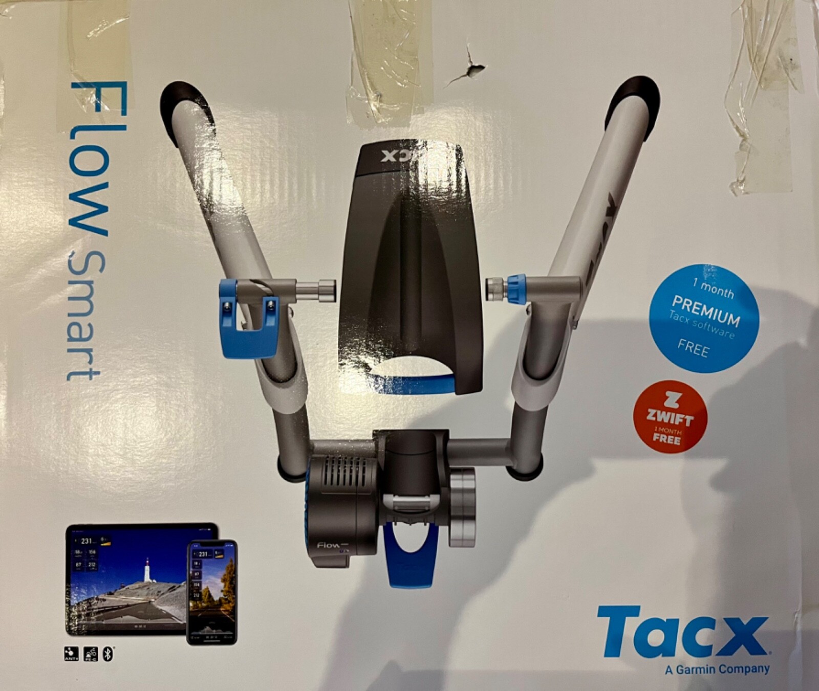 Tacx+Flow+T2240+Indoor+Home+Cycling+Bluetooth+Smart+Turbo+Trainer for ...
