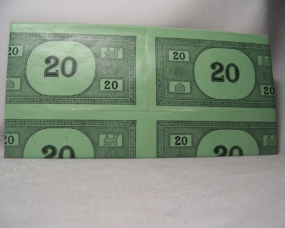 Vintage $1.00 Monopoly Money Wallet Crafted Billfold Board Game | eBay