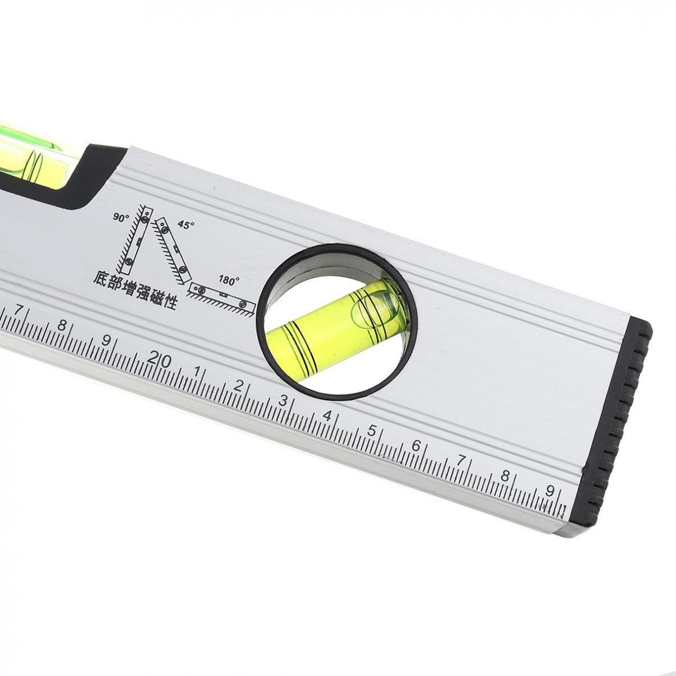 Magnetic Level Ruler Aluminum 12 inch Measure Tool for Construction ...