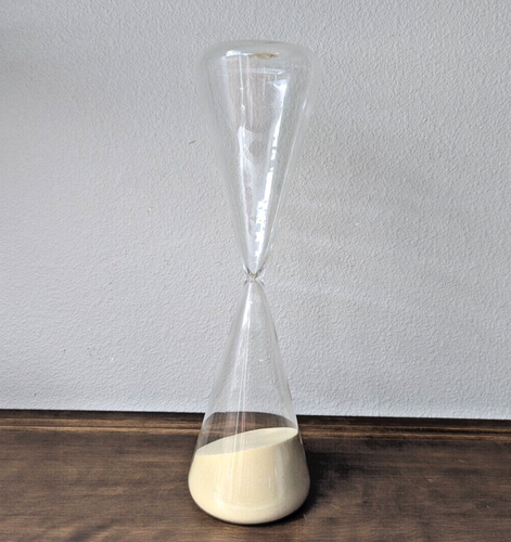 Mid Century Modern Blown Glass Cone Hourglass 2HR Timer Sand MOD ...
