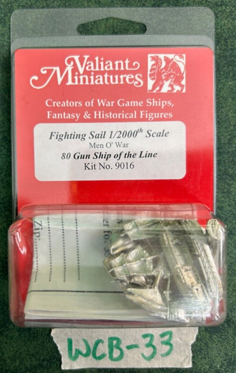 1/1200 Valiant Miniatures Fighting Sail 80 Gun Ship of the Line Lot WCB ...