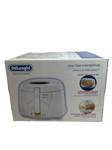 Delonghi Roto Fryer Model D882-UX Cool Touch Low Oil Electric Rotofryer ...