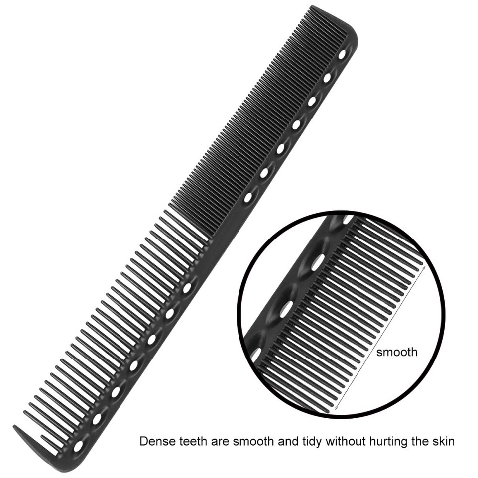 12pcs Carbon Fiber Combs Hair Cutting Comb Hair Shearing Comb Haircut ...