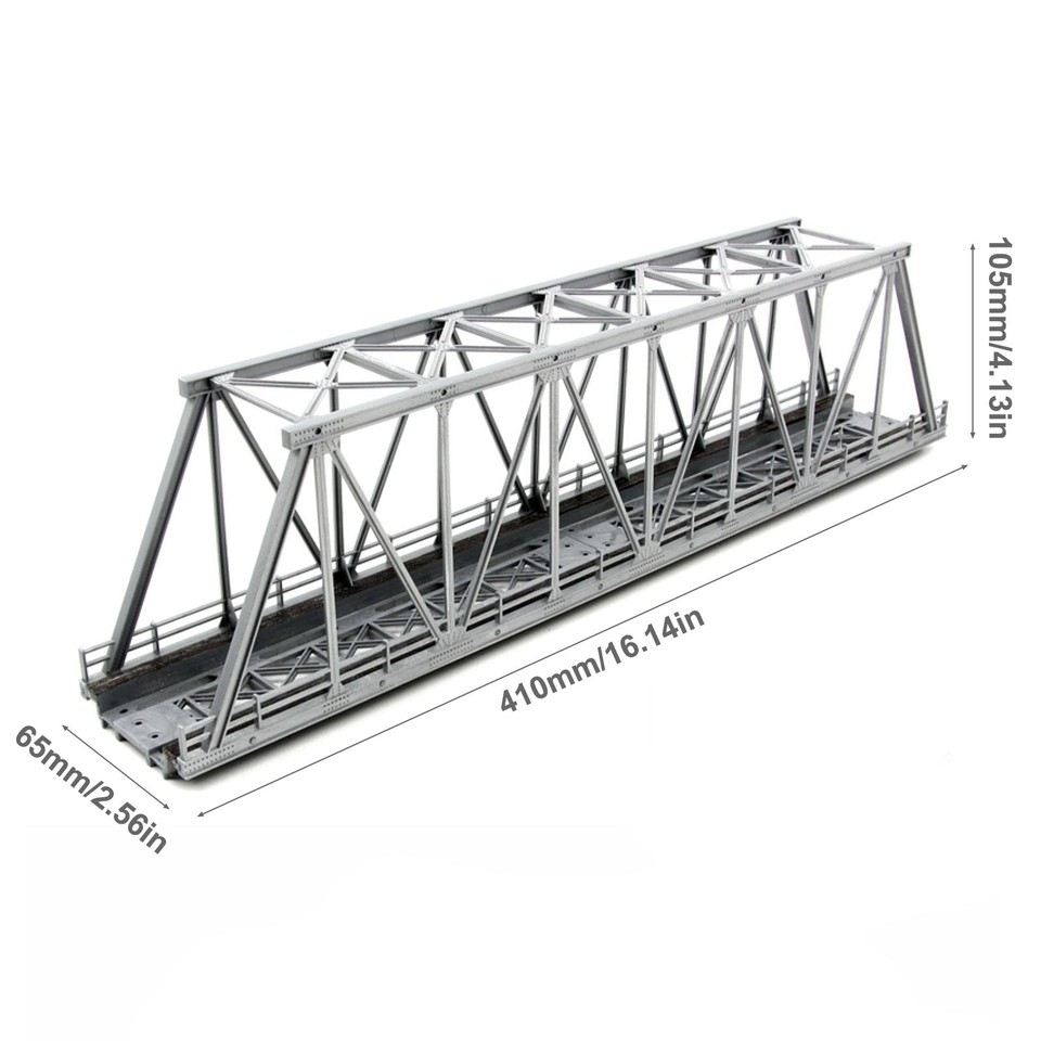 Evemodel HO Scale Model Truss Bridge Kit for Model Track Model Trains ...