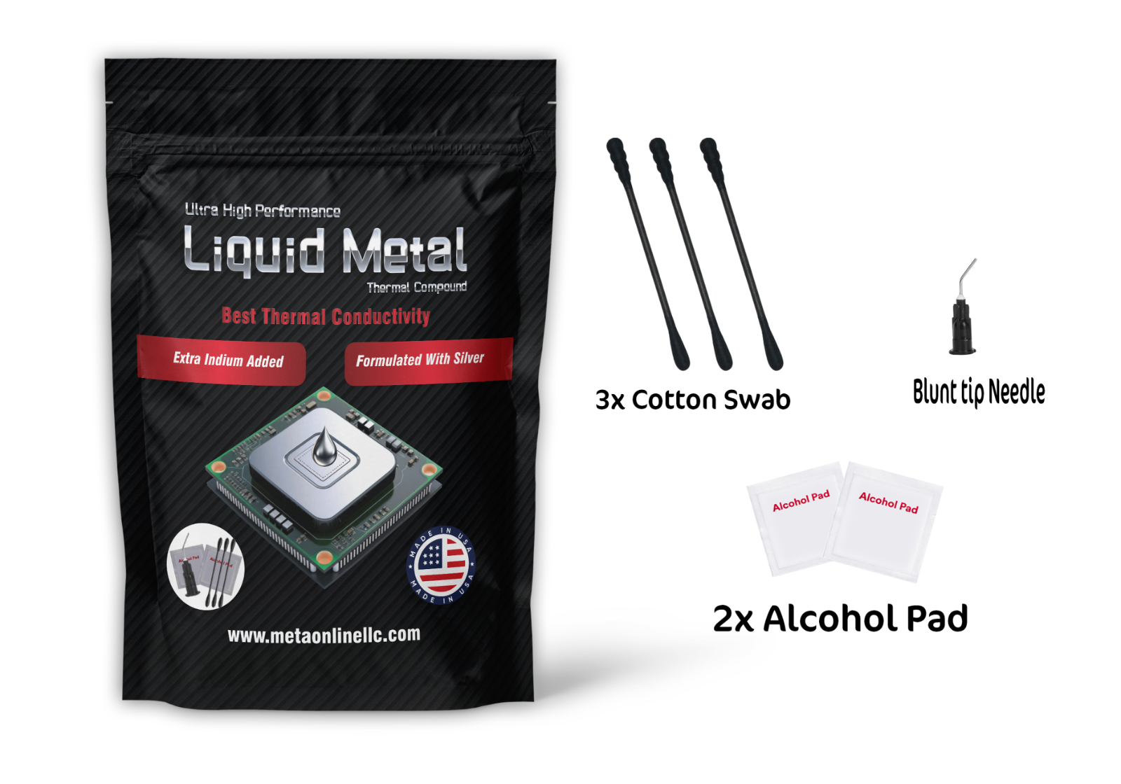 1.5 Grams Liquid metal thermal paste for PS5 - PC- GPU 130W/m'K Made in ...