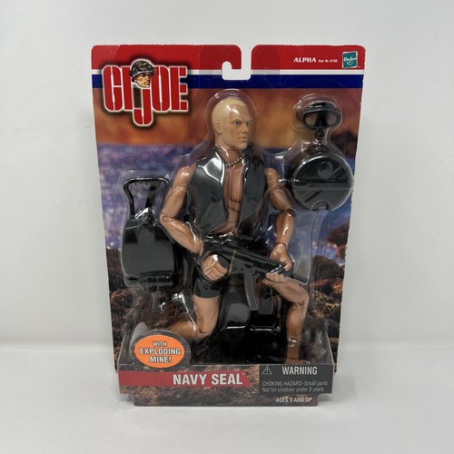 2000 Hasbro 12" GI Joe Action Figure Navy Seal Blonde Hair New ...