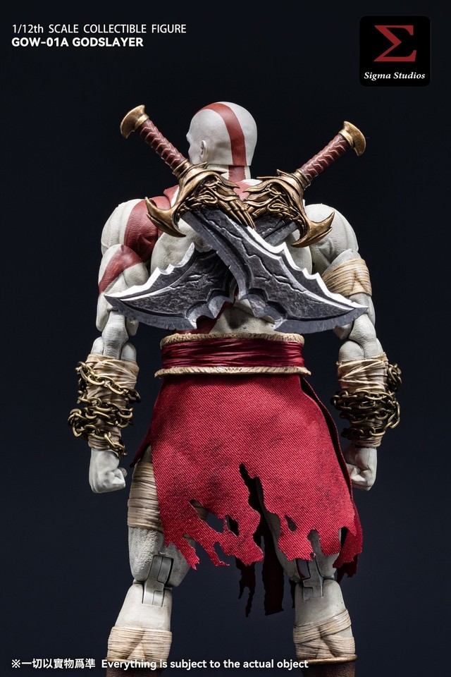 New SIGMA STUDIOS GOW-01A The God Kratos Ghost of War 1/12 Figure in ...