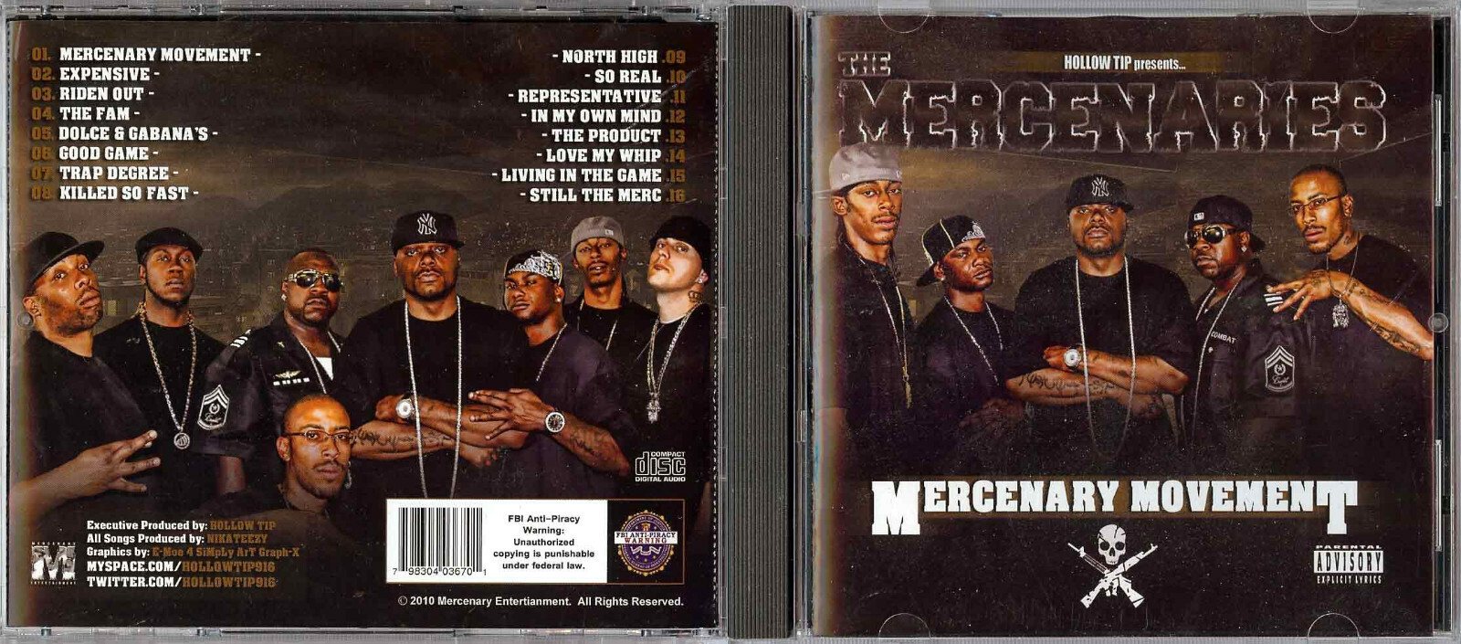 The Mercenaries - Mercenary Movement Cali Bay Rap G-Funk Hollow Tip ...
