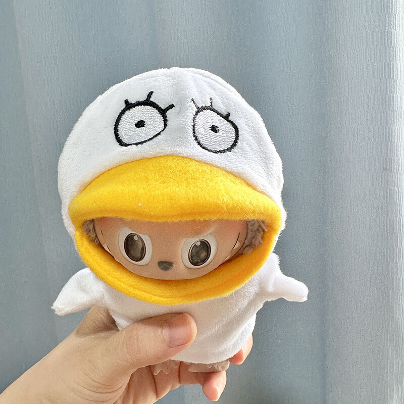 POP MART The Monsters Labubu Plush Doll Cute The Ugly Duck Clothes Set ...