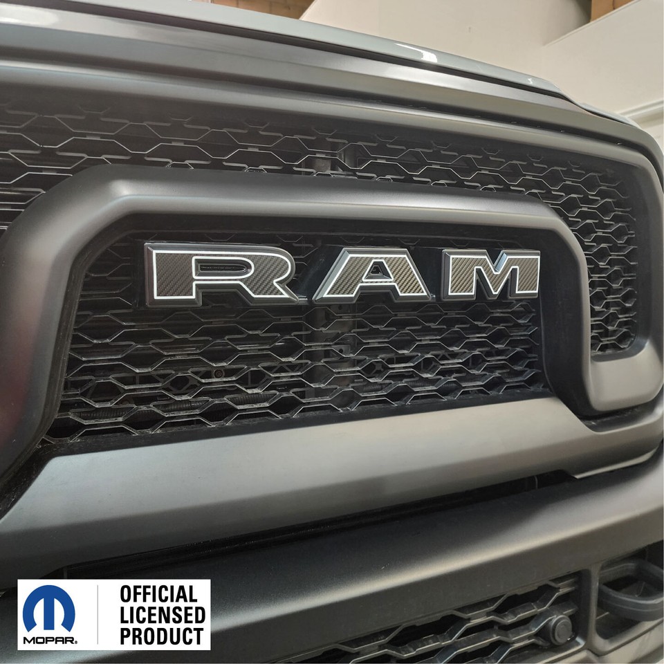 Fits 2019-2024 2500 Power Wagon Ram Grille Emblem Overlay Decal With ...