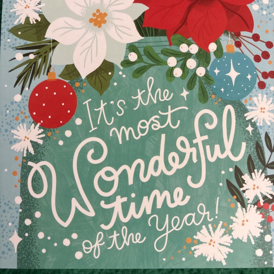 Leanin’ Tree Christmas Greeting Card “It’s The Most Wonderful Time Of ...
