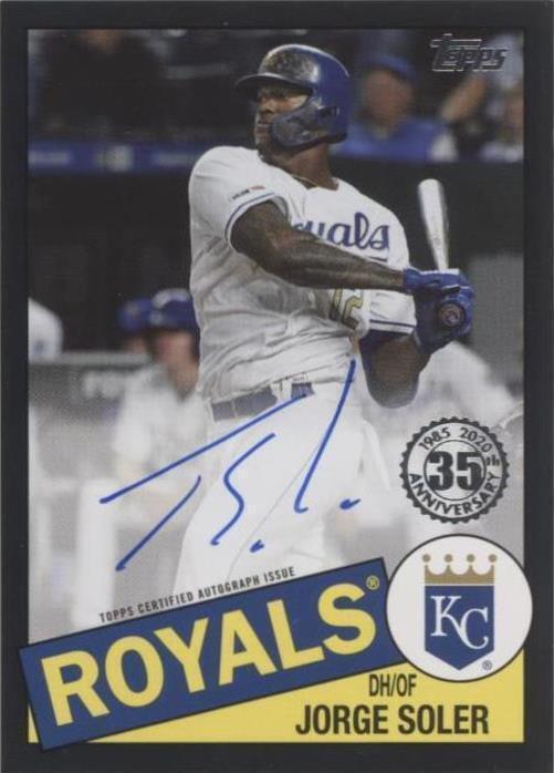 2020 Topps Update Series - 1985 Topps Baseball Autographs Jorge Soler ...