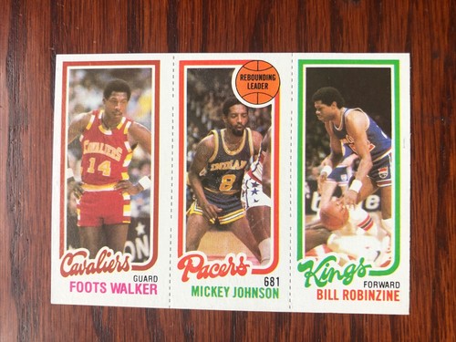 1980 Topps Basketball #130 Bill Robinzine, #113 Mickey Johnson, #60 ...