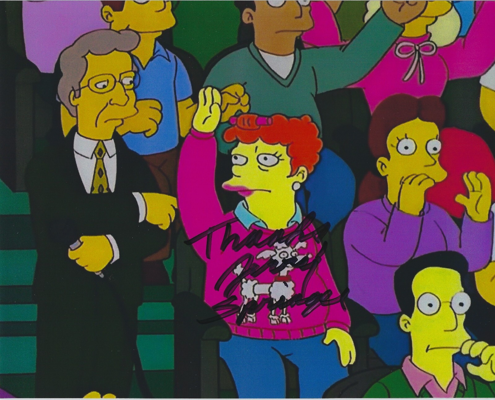 JERRY SPRINGER Signed 8.5 x 11 Photo REPRINT Free Shipping THE SIMPSONS ...