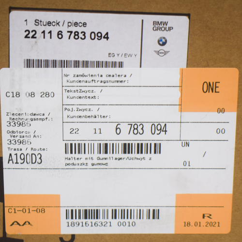 NEW MINI CLUBMAN R55 ENGINE LOWER LEFT MOUNTING 22116783094 ORIGINAL | eBay