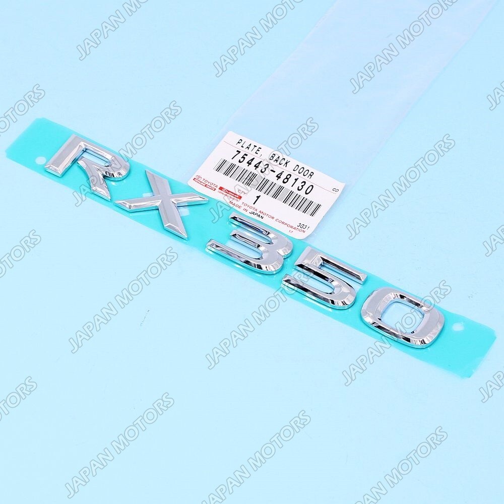 New Genuine OEM Toyota Lexus RX350 Back Door Chrome Emblem Nameplate ...