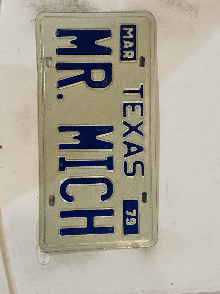 Vanity MISTER MICH MICHAEL MICHEL license plate Micheal Mike Mickey ...