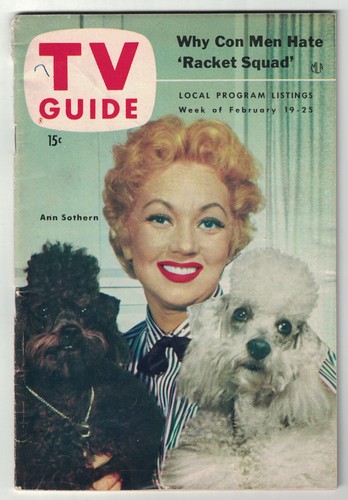 Vintage Magazine TV Guide Feb 19, 1954 Ann Southern Racket Squad BOSTON ...