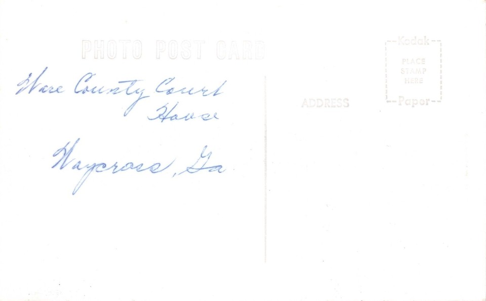 GA~GEORGIA~WAYCROSS~WARE COUNTY COURT HOUSE~RPPC~REAL PHOTO | eBay