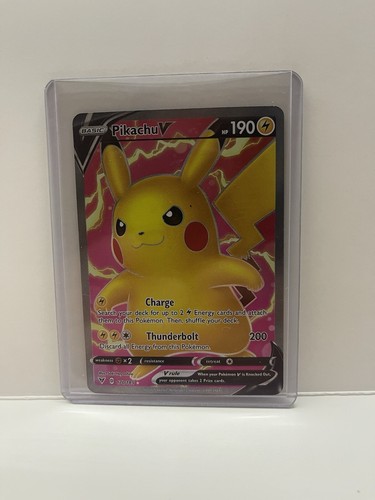 Pikachu V (Full Art) 170/185 Swsh04: Vivid Voltage Holo | eBay