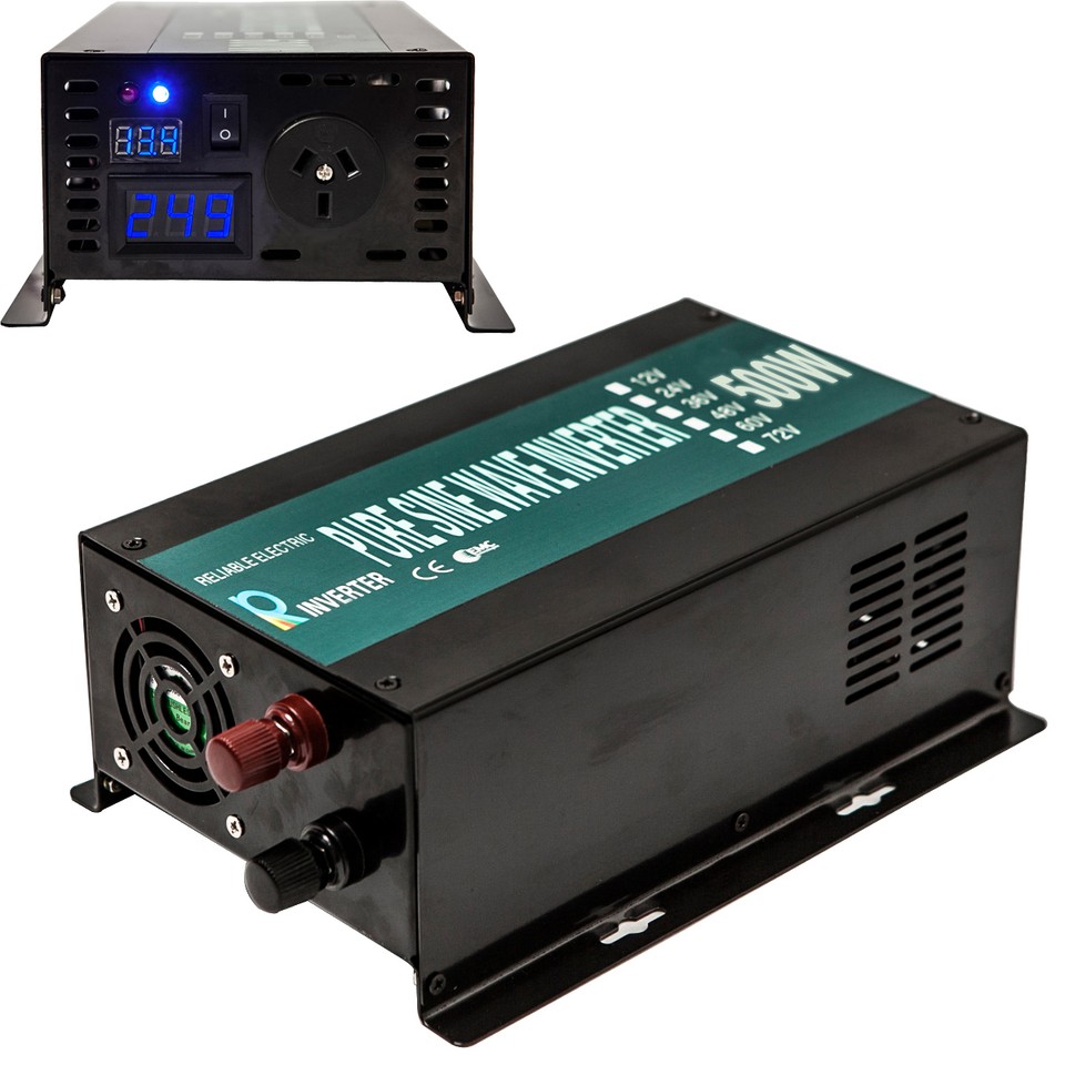 12V to 240V 50HZ 500W Off Grid Pure Sine Wave Car Power Inverter | eBay