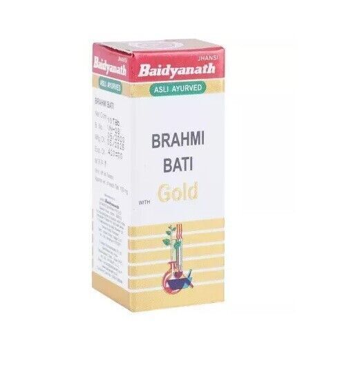 Baidyanath Ayurvedic Brahmi Vati (Gold) Complete Ayurveda Formula ...
