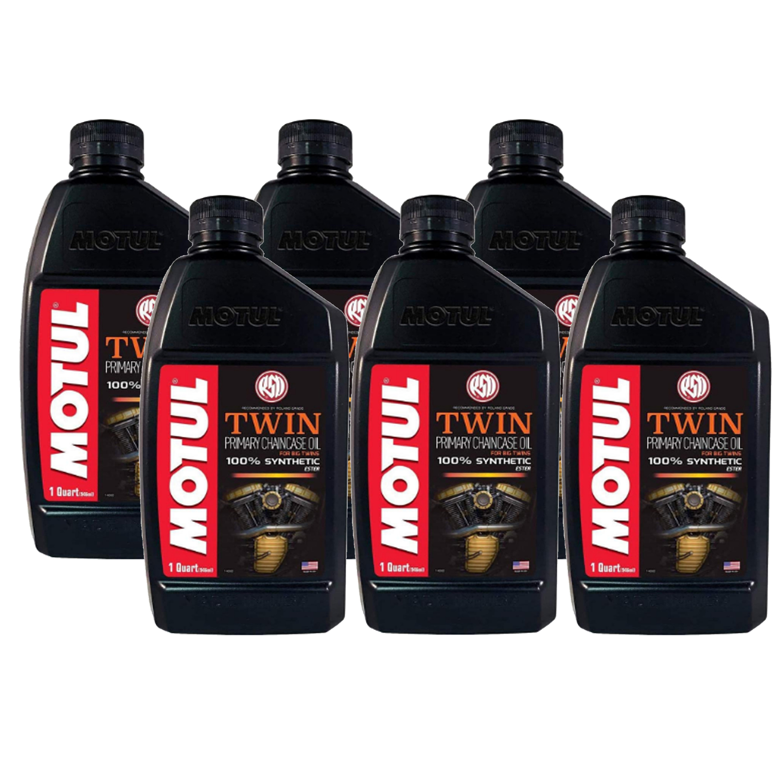 Motul TWIN PRIMARY & CHAIN CASE OIL 100% triple synthetic 6Qt Gear Oil ...