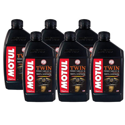 Motul TWIN PRIMARY & CHAIN CASE OIL 100% triple synthetic 6Qt Gear Oil ...