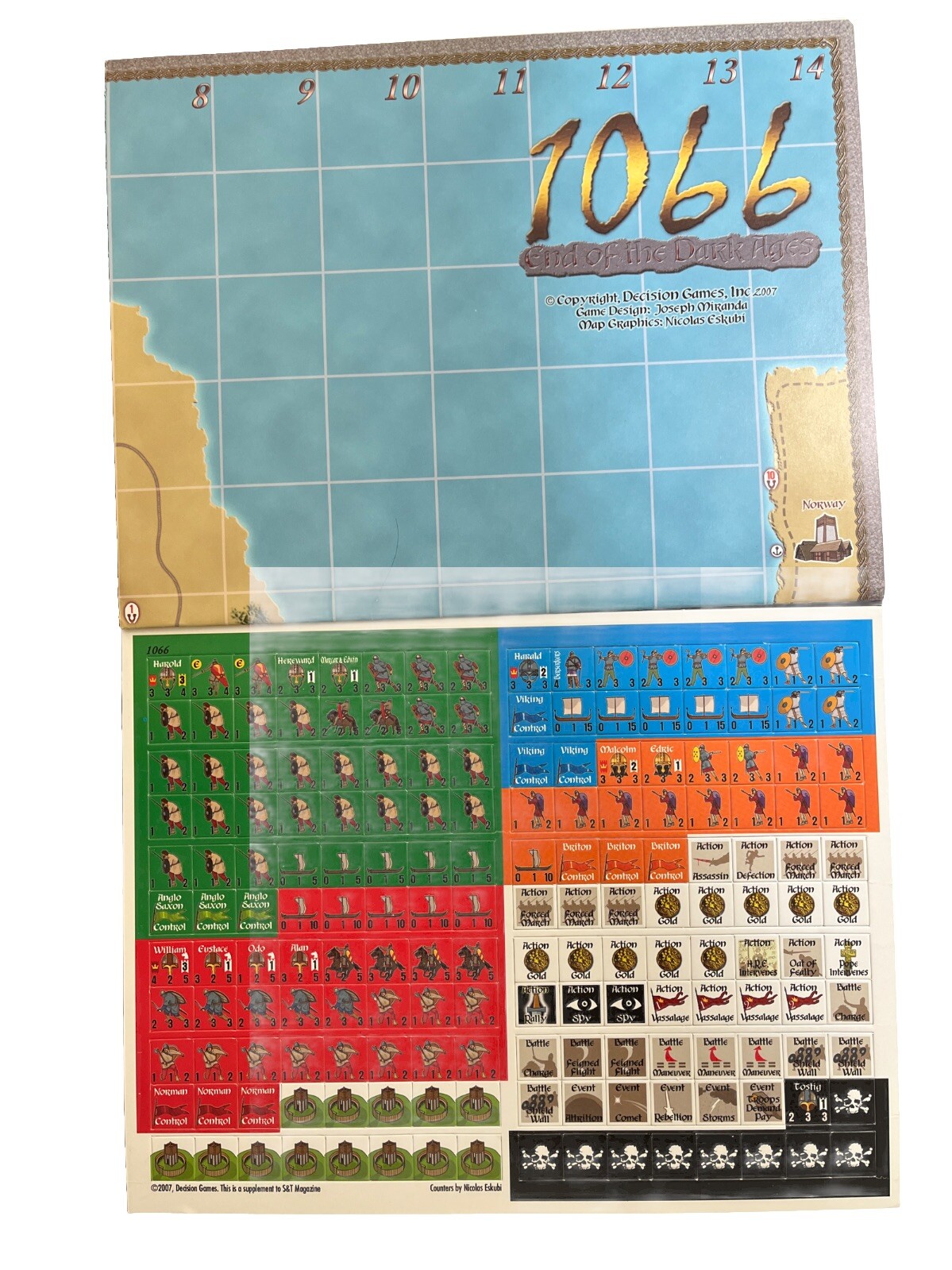 Strategy & Tactics Magazine #240 With History Game - 1066 The Battle of ...