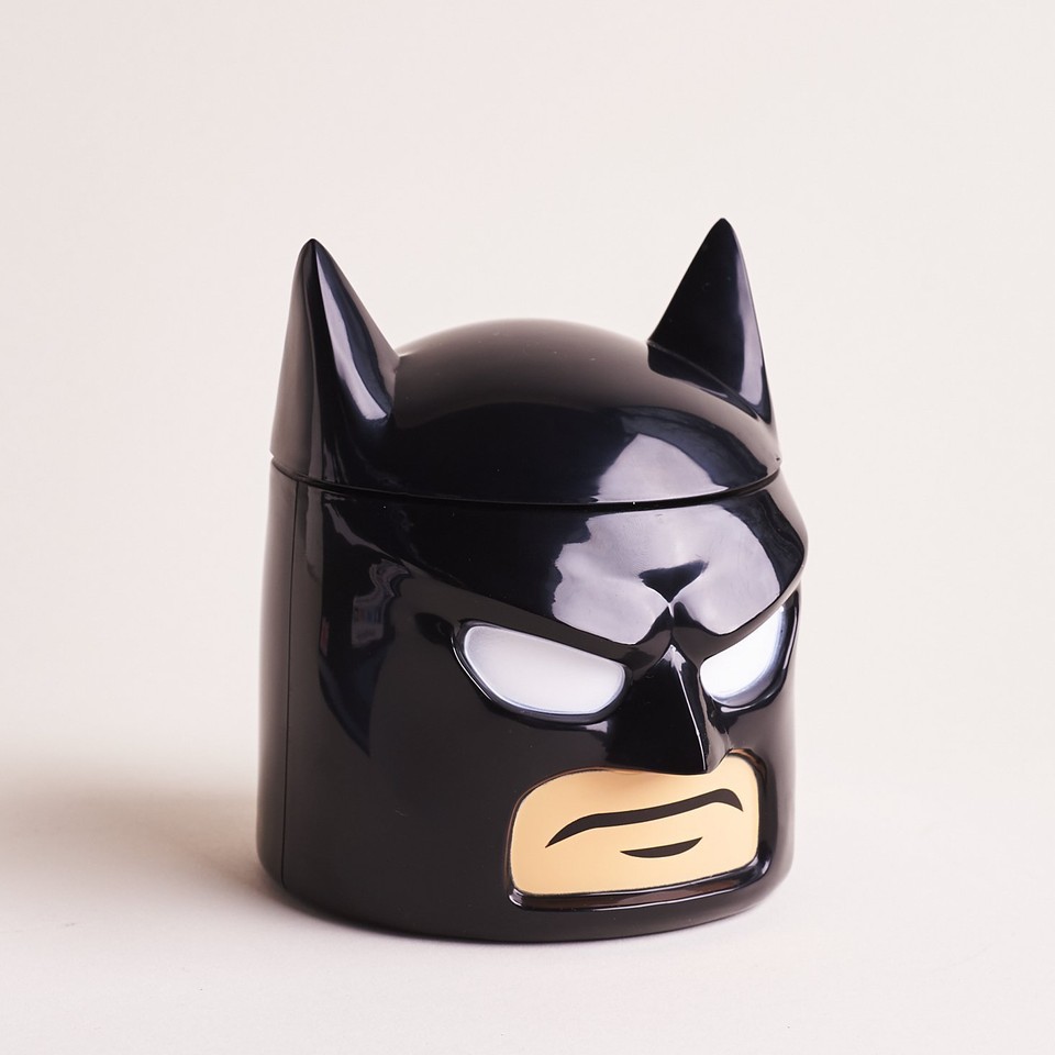 DC Comics WB Superhero Lego Batman Cowl Head Food Container 10.5oz ...