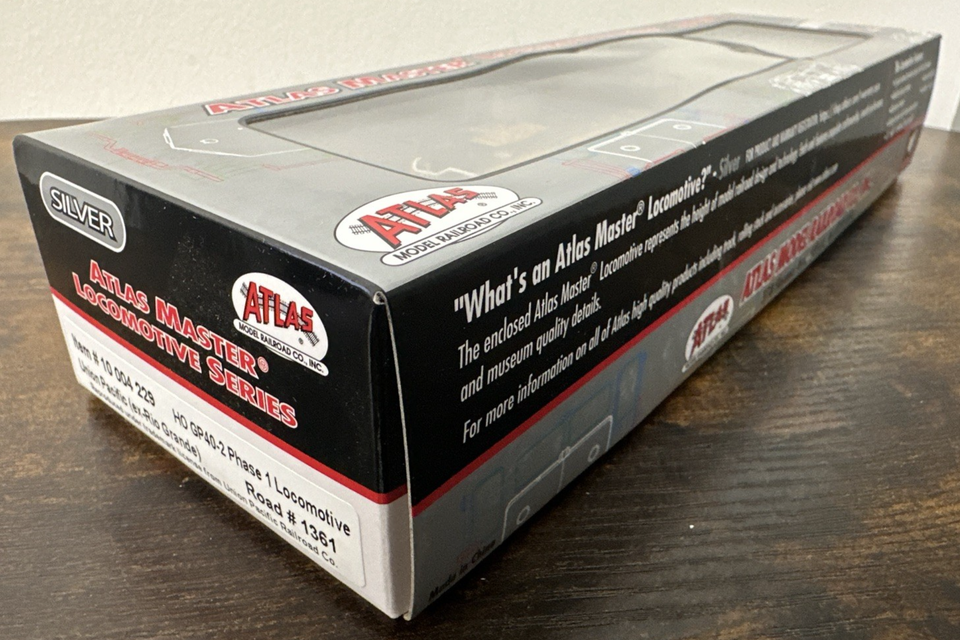 Atlas Silver Series HO 10004229 GP40-2 PH 1 D&RGW patched UP #1361 DCC ...
