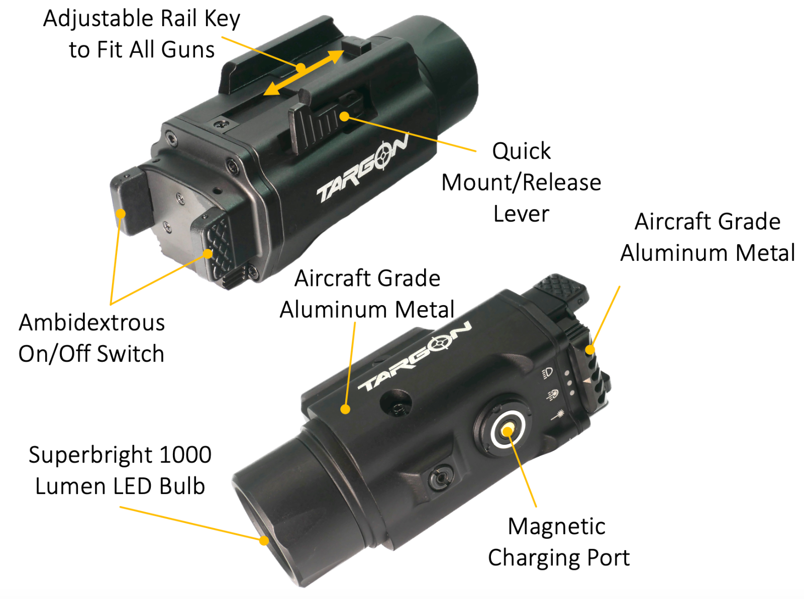 GREEN LASER FLASHLIGHT COMBO 1500 LUMEN LED LIGHT GUN PISTOL TLX-7N | eBay