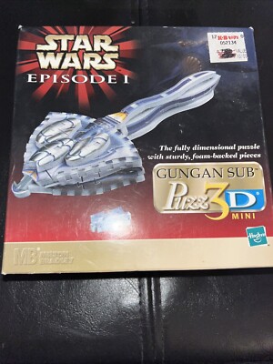 NEW 1999 Vintage Star Wars Episode 1 Gungan Sub Puzz3D Mini 66 Piece ...