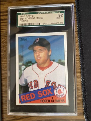 1985 TOPPS #181 ROGER CLEMENS RC RED SOX PSA 9 | eBay
