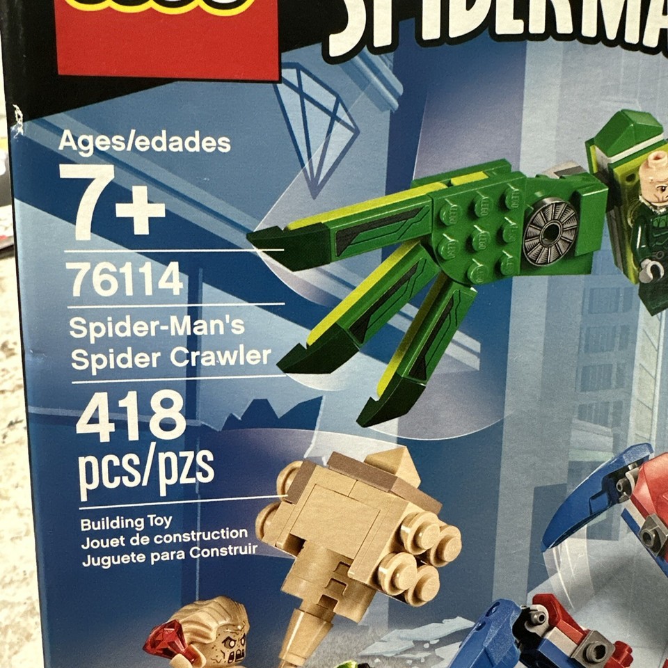 Marvel Lego Spiderman Spider Crawler - 418 Pc Lego Set - NEW! - Spider ...