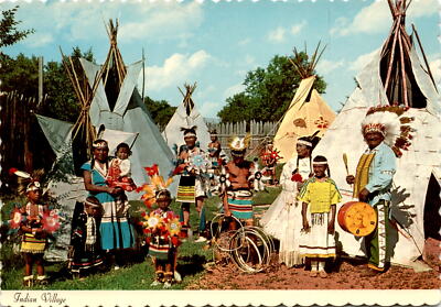 Indian village, Dexter Press Inc., West Nyack, New York, vintage ...