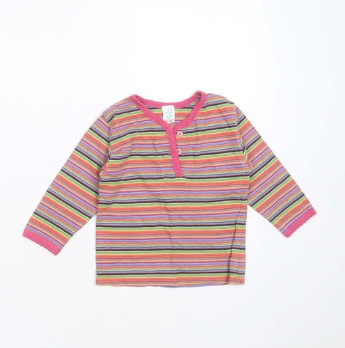 Adams Girls Striped Cotton Blend T-Shirt Size 12-18 Months | eBay UK