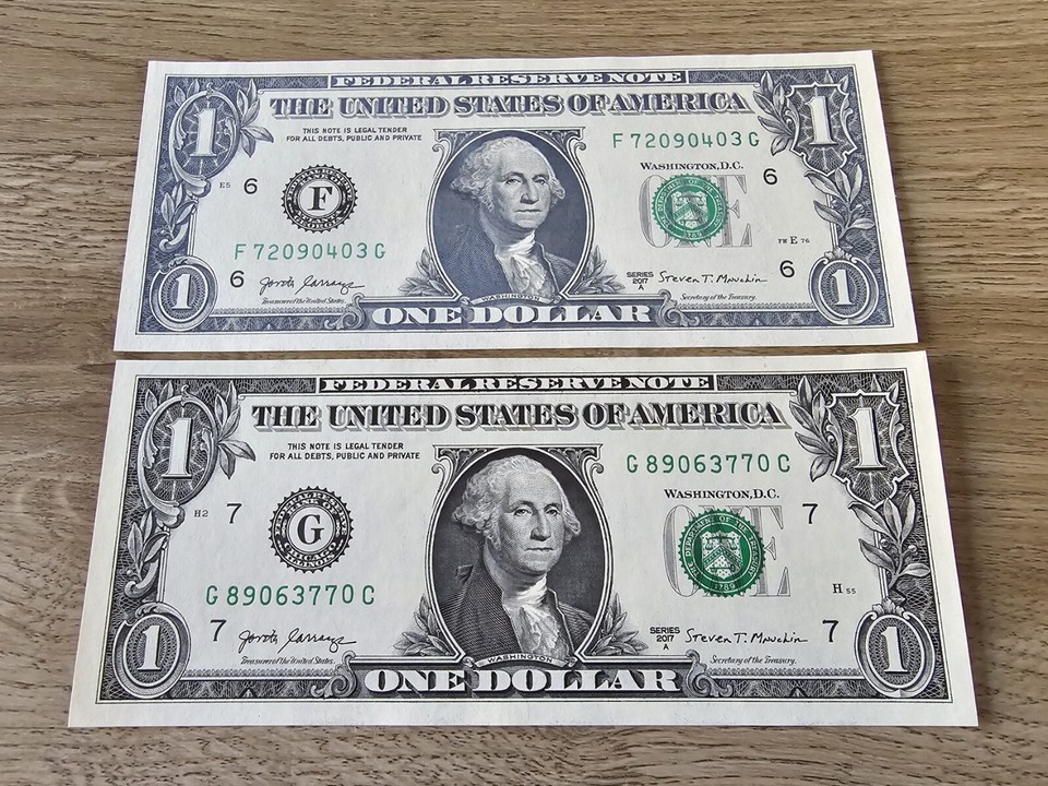 ERROR 1 DOLLAR BILL BANKNOTES INSUFFICIENT INK ERROR RARE BANKNOTES | eBay