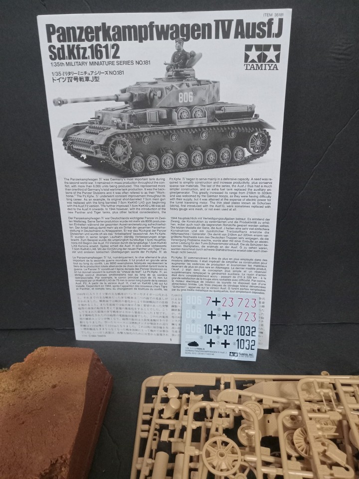 Tamiya Panzerkampfwagen IV Ausf Tank Model Kit With Diorama Base | eBay