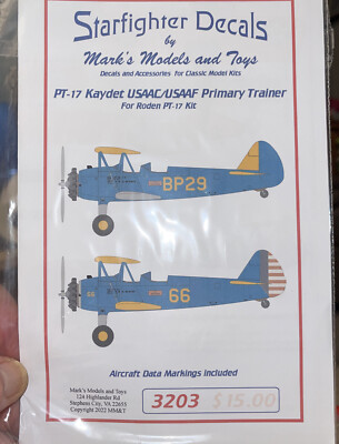 Starfighter 3203 x 1/32 PT17 Kaydet Stearman USAAC/USAAF Trainer For ...