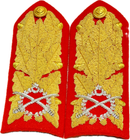 New Iranian Army General GOLD on RED Blazer Epaulettes Shoulder Boards ...